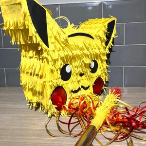 Pikachu Piñata and Wooden Piñata Stick - Etsy UK