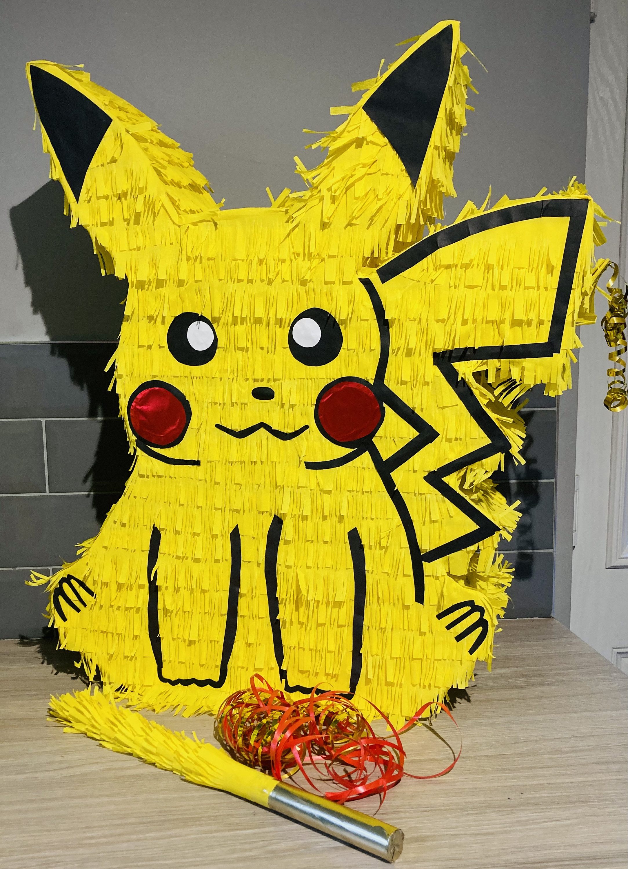 Pikachu Piñata and Wooden Piñata Stick - Etsy UK