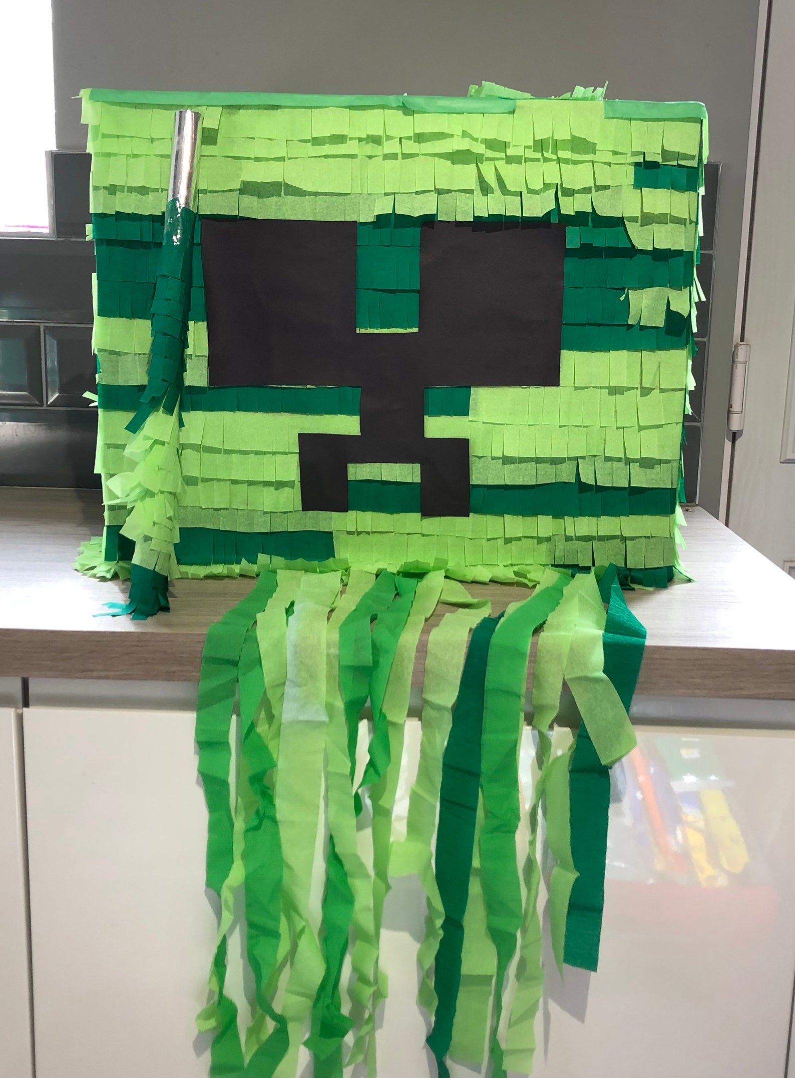 Creeper Piñata & Wooden Piñata Stick | Etsy