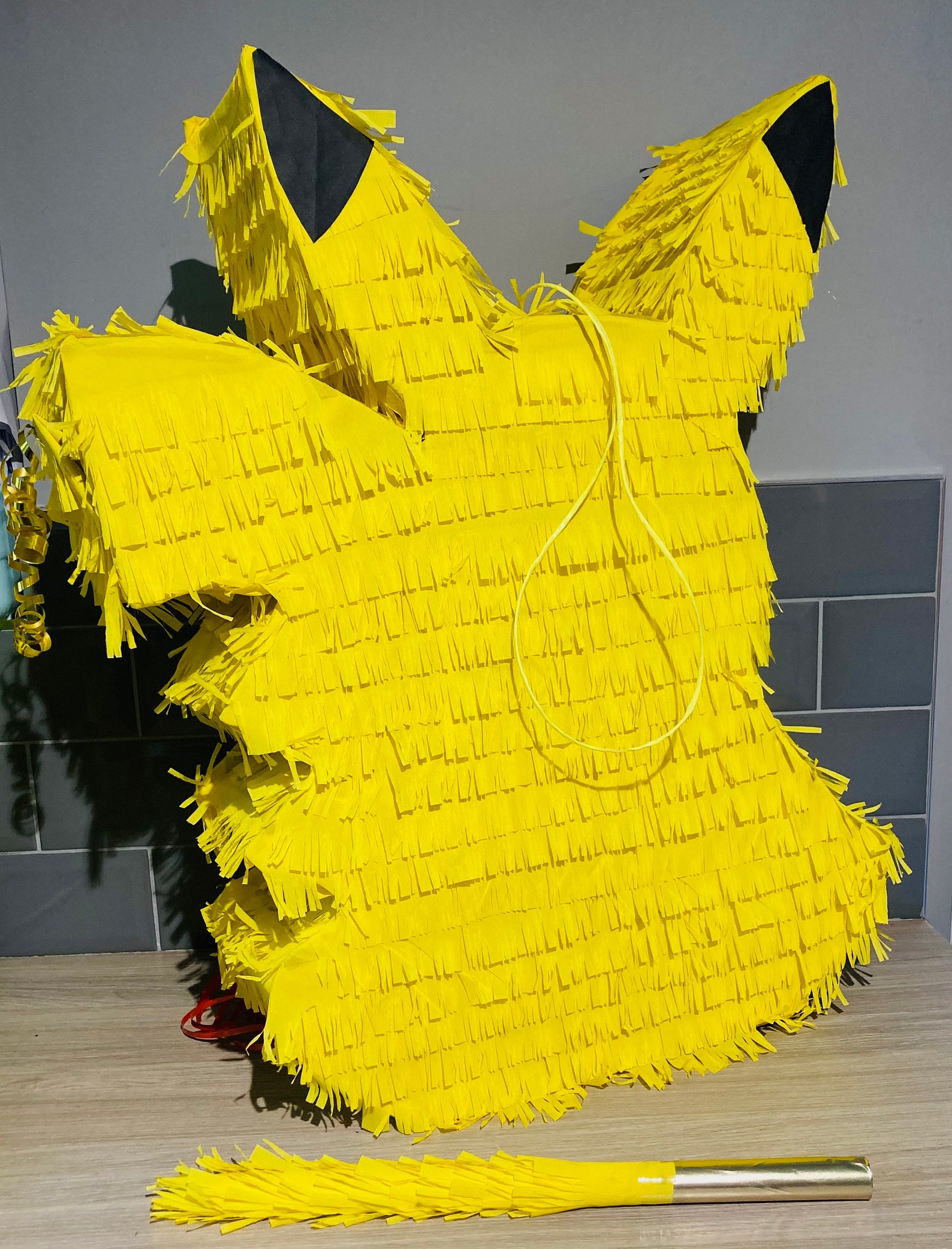 Pikachu Piñata and Wooden Piñata Stick - Etsy UK