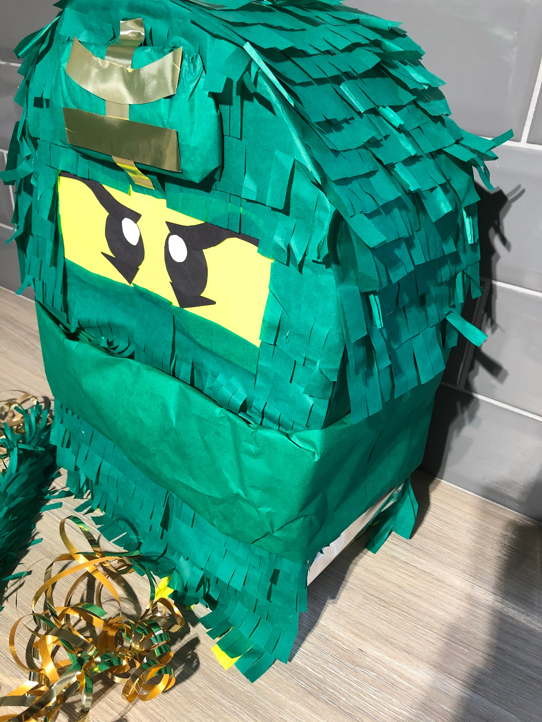 Lego Ninjago Piñata 45cm height & Wooden Piñata Stick | Etsy