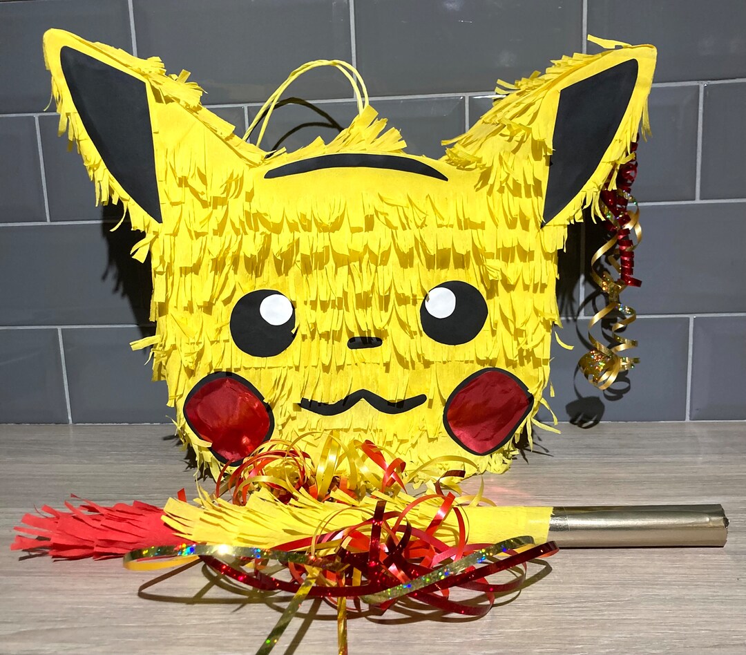 Pikachu Piñata and Wooden Piñata Stick - Etsy UK