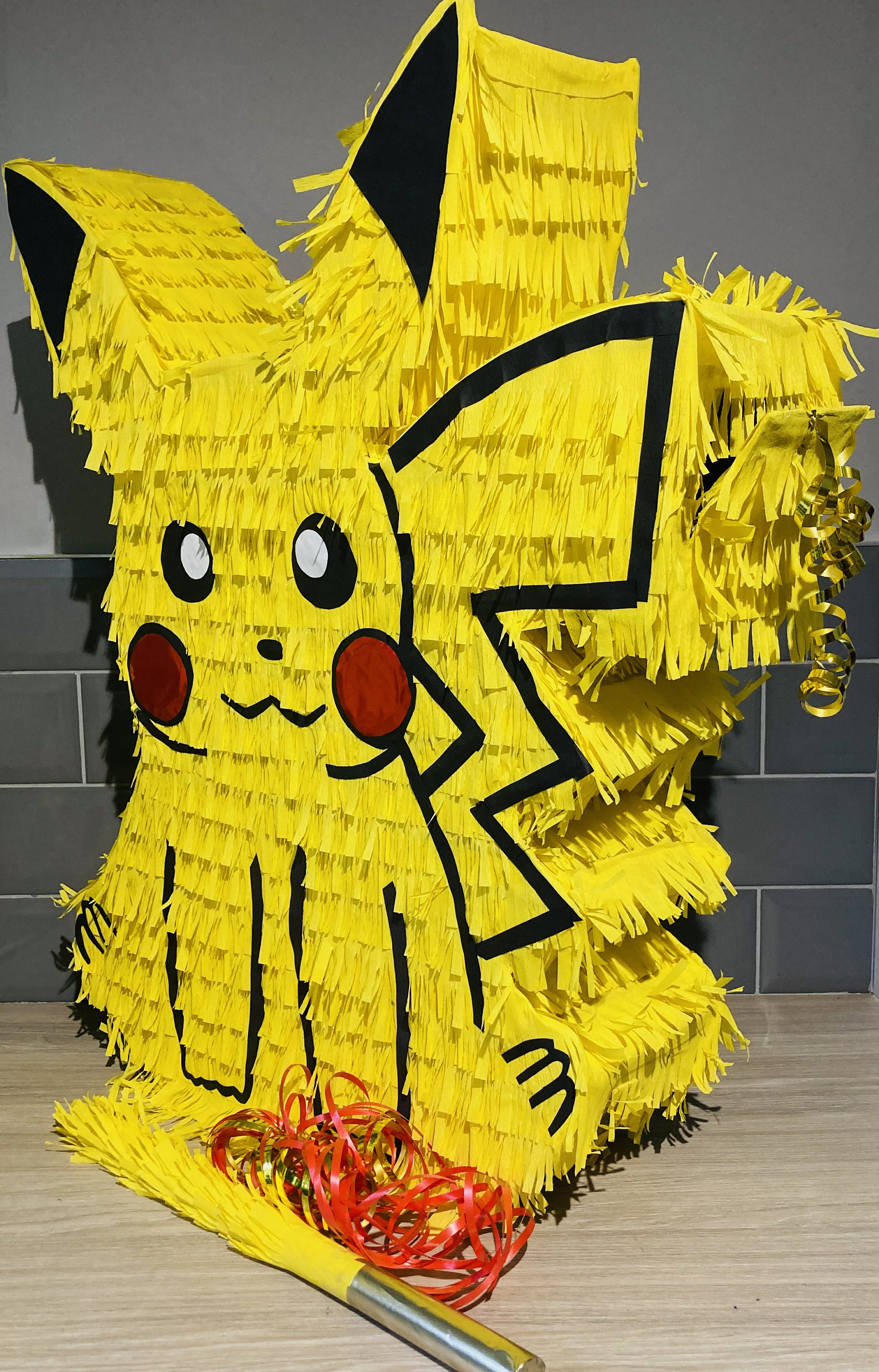 Pikachu Piñata and Wooden Piñata Stick - Etsy UK