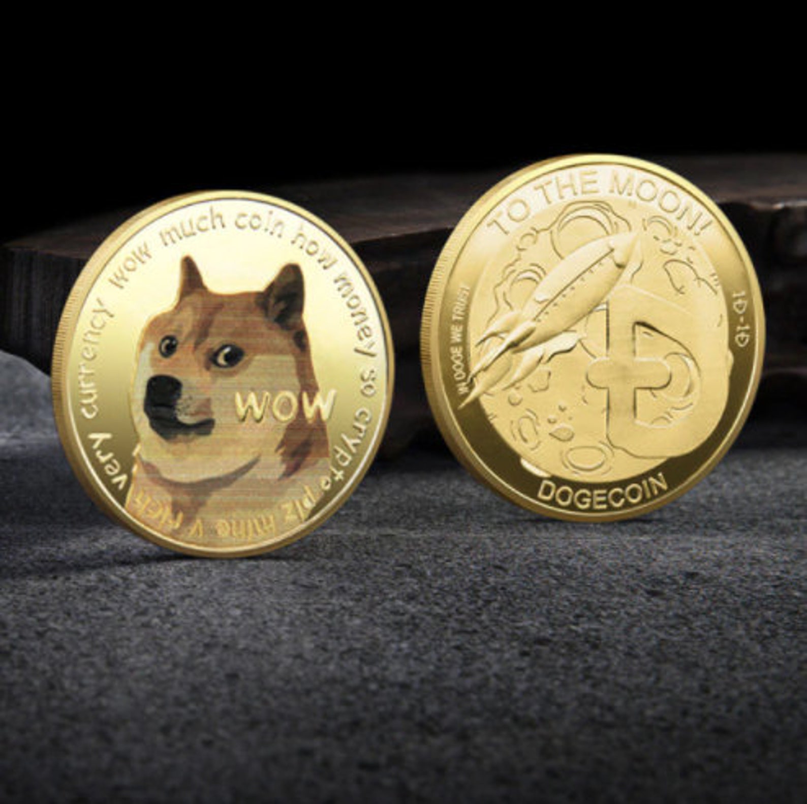 Physical Dogecoin Collectable To HODL Gold Plated | Etsy