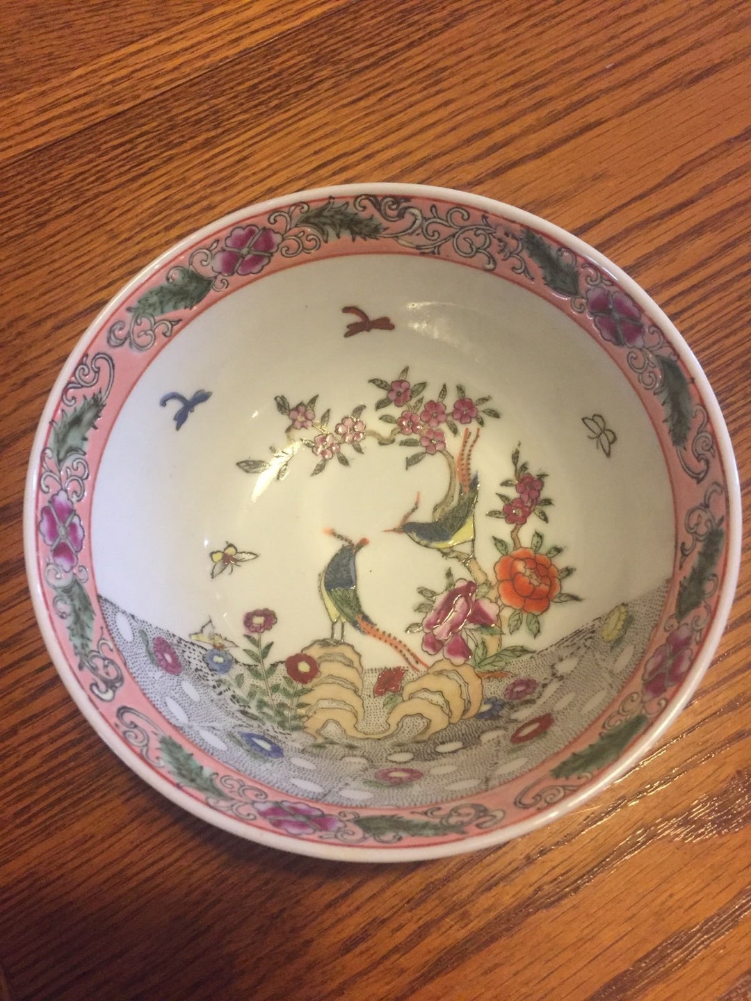 Asian Themed Bowl 6 Inches - Etsy