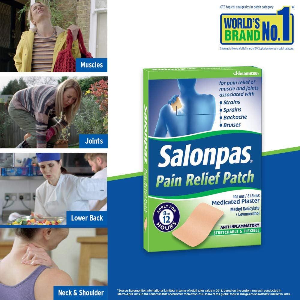 Salonpas Pain Relief Patch-5 Patches - Medicated Plaster for Joint ...