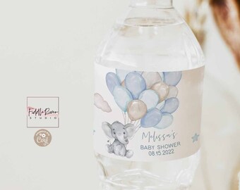 Boy Elephant Clip Art, Watercolor Very Cute Little Peanut, Blue Gray ...