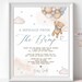 Editable Blue Boy Teddy Bear We Can Bearly Wait Baby Shower Welcome ...