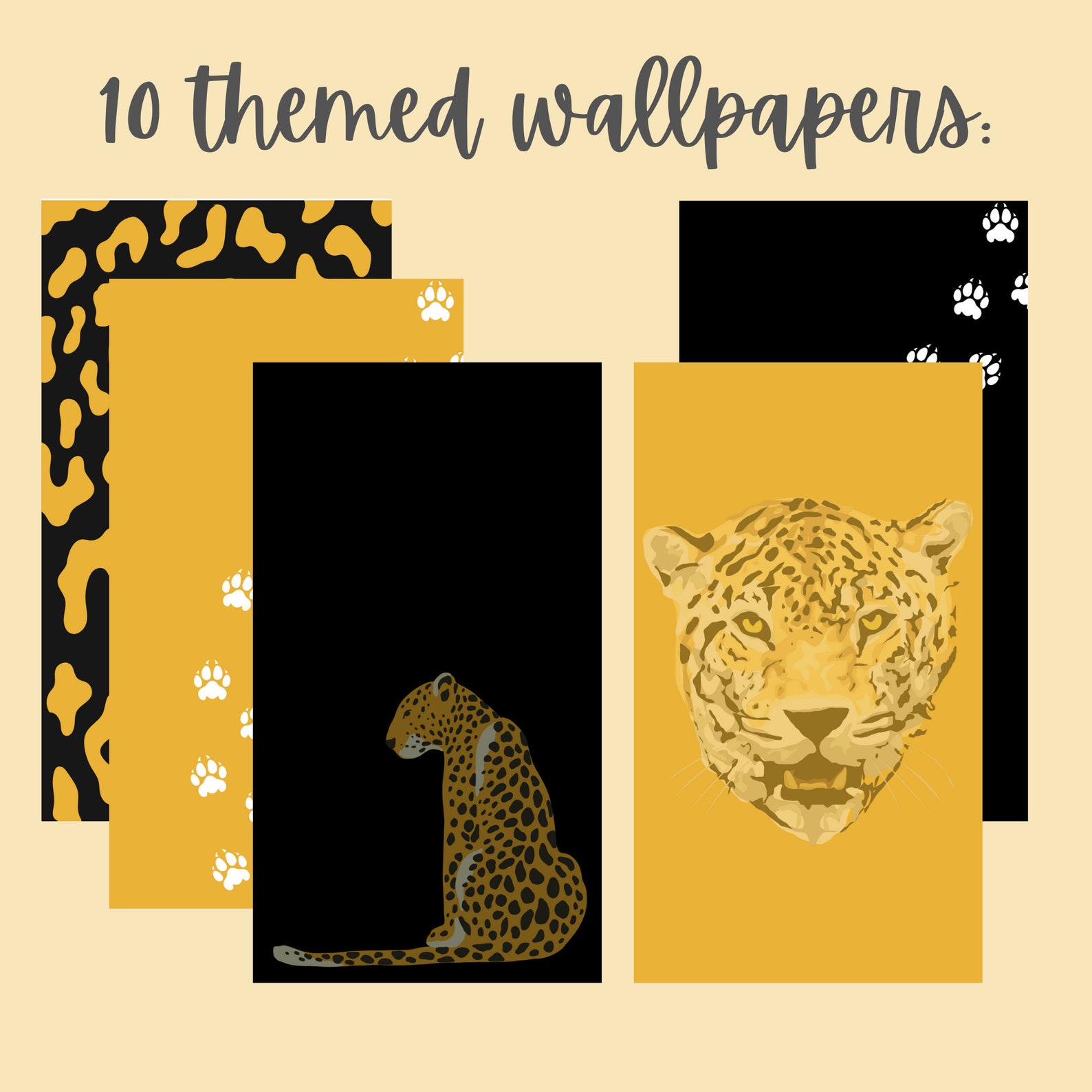 Leopard Print Ios 14 Icons, Widgets, and Wallpaper Aesthetic Theme Pack ...