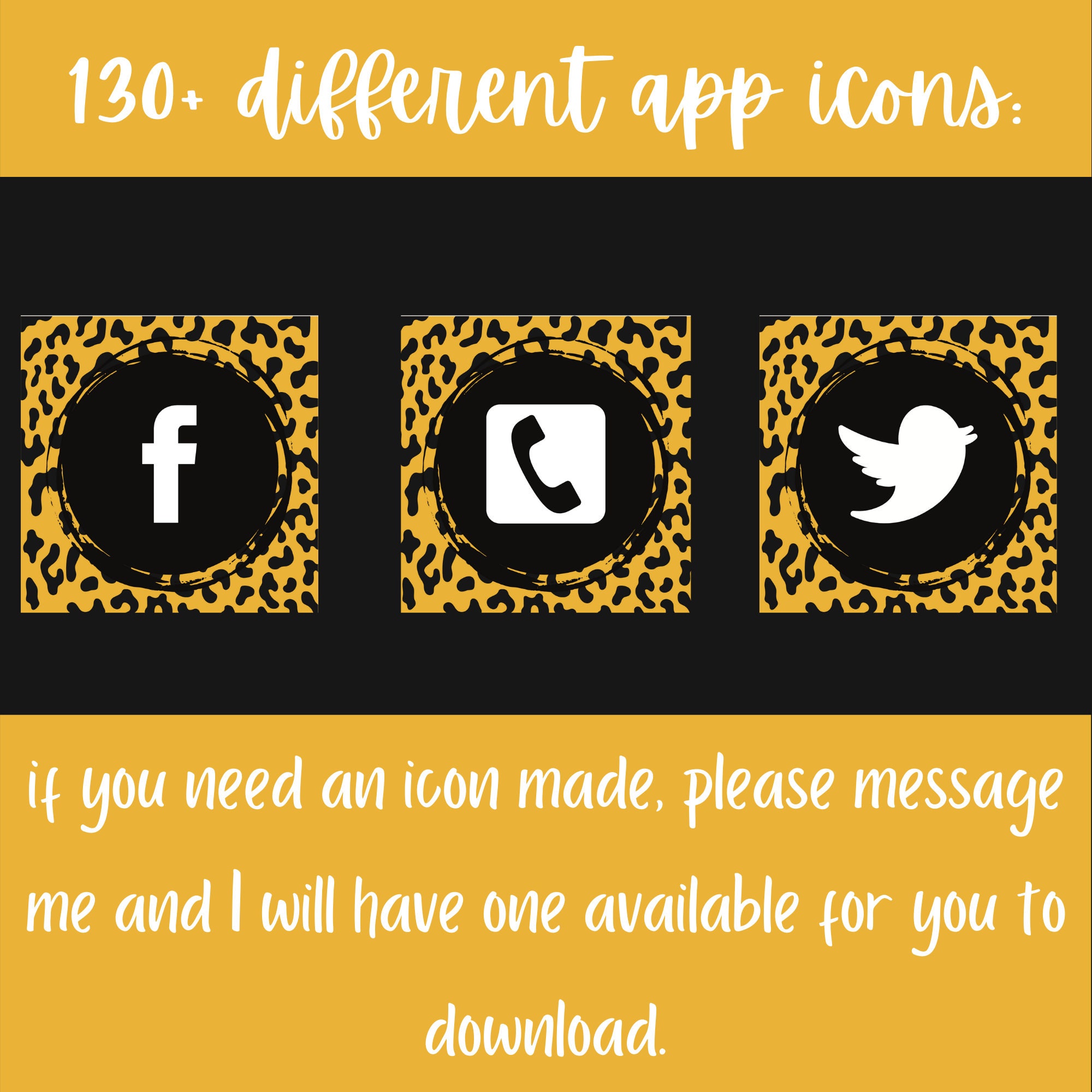 Leopard Print Ios 14 Icons, Widgets, and Wallpaper Aesthetic Theme Pack ...