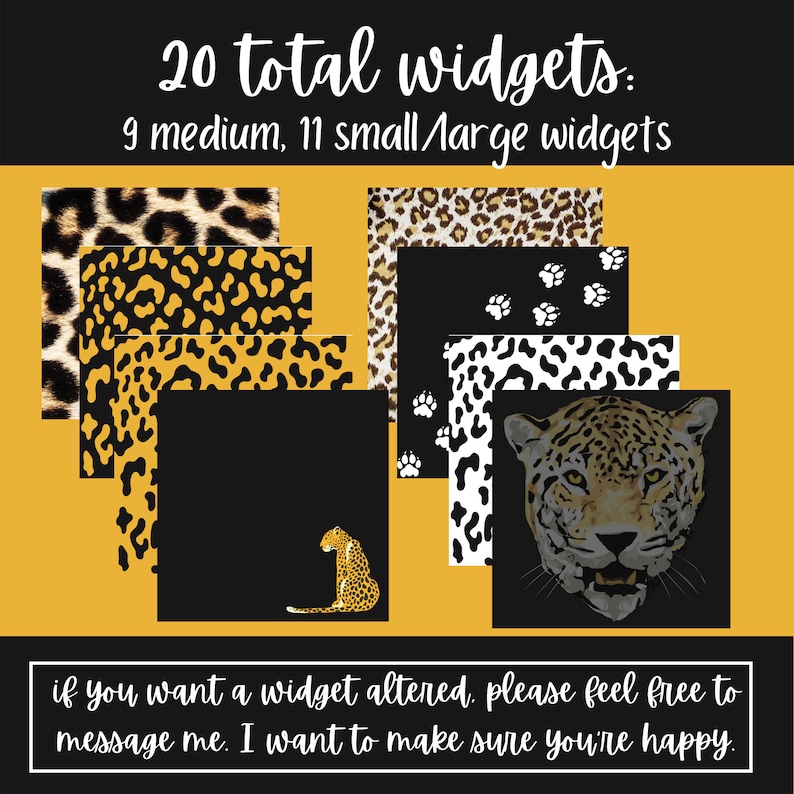Leopard Print Ios 14 Icons, Widgets, and Wallpaper Aesthetic Theme Pack ...