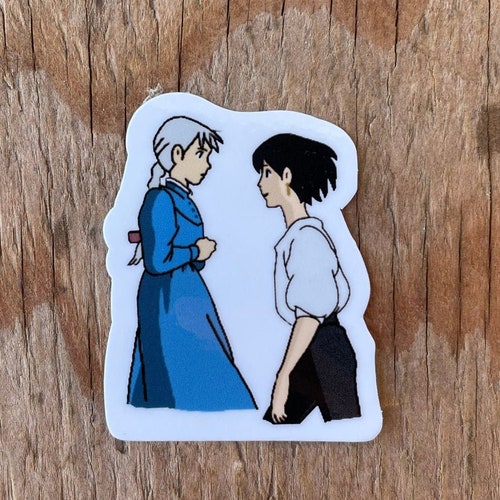 Howls Moving Castle Sticker Sophie and Howl Sticker Ghibli - Etsy