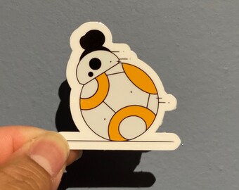 BB-8 3d Full Color Decal, Star Wars 3d Full Color Sticker, Wall Art Cn ...