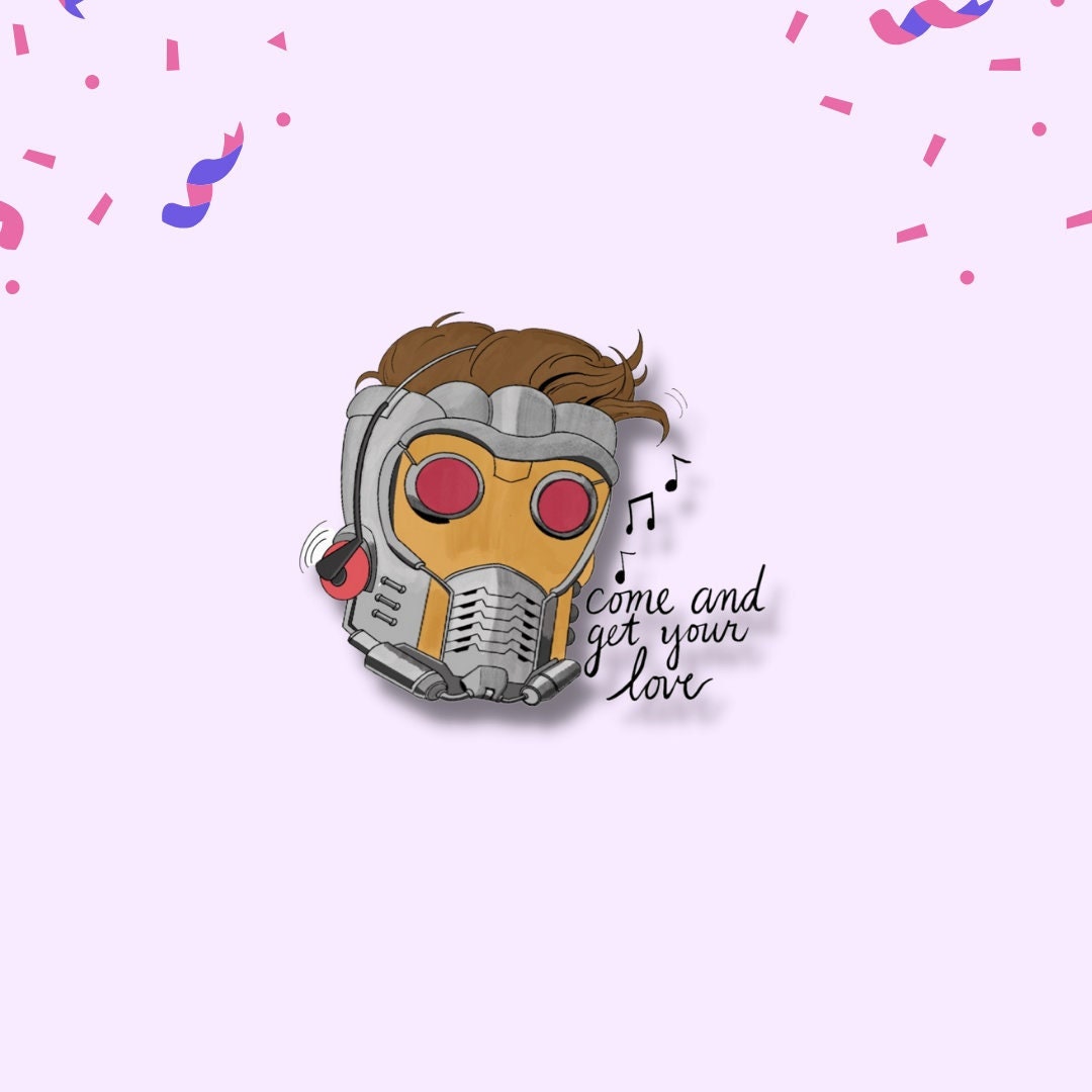Guardians of the Galaxy Star Lord Sticker - Etsy