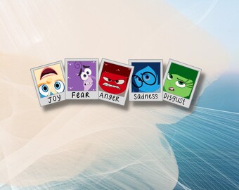 Inside Out Stickers Sadness Joy Anger Disgust Bing Bong Core Memory Day ...