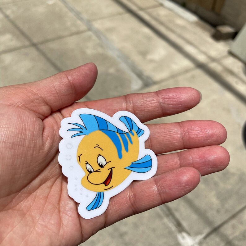 Little Mermaid's FLOUNDER Sticker - Etsy