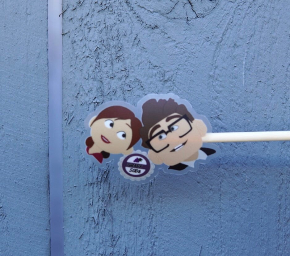 Up's Carl and Ellie Stickers - Etsy