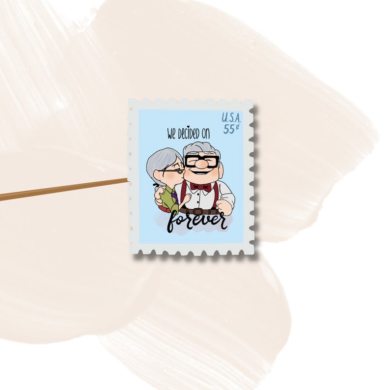 Carl and Ellie up Postage Stamp Sticker - Etsy