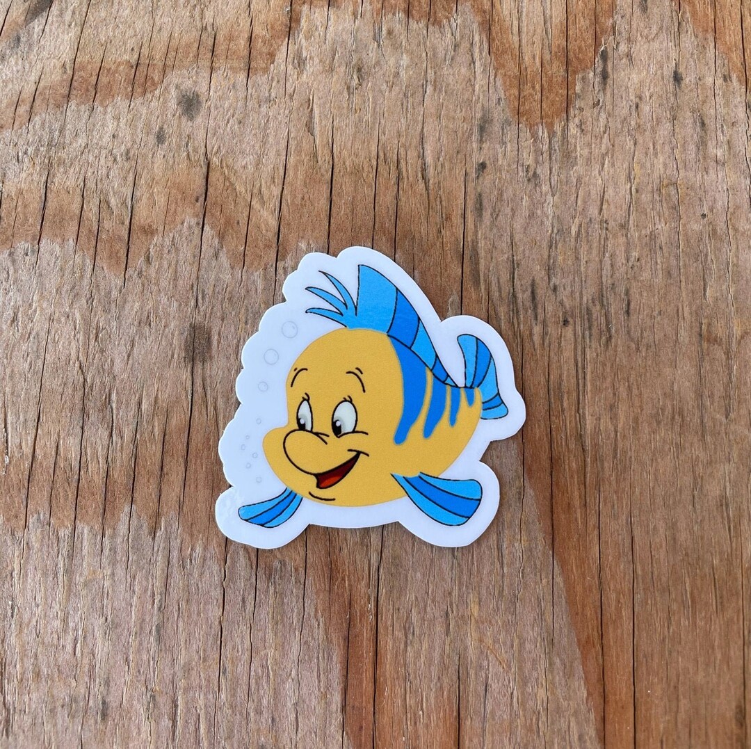 Little Mermaid's FLOUNDER Sticker - Etsy