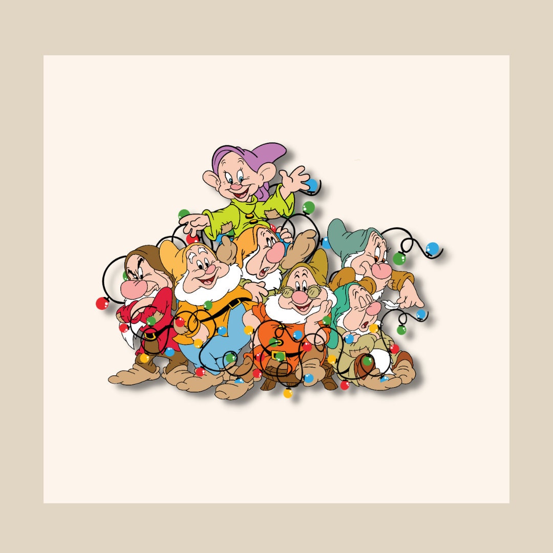 Seven Dwarfs | Holiday Sticker - Etsy