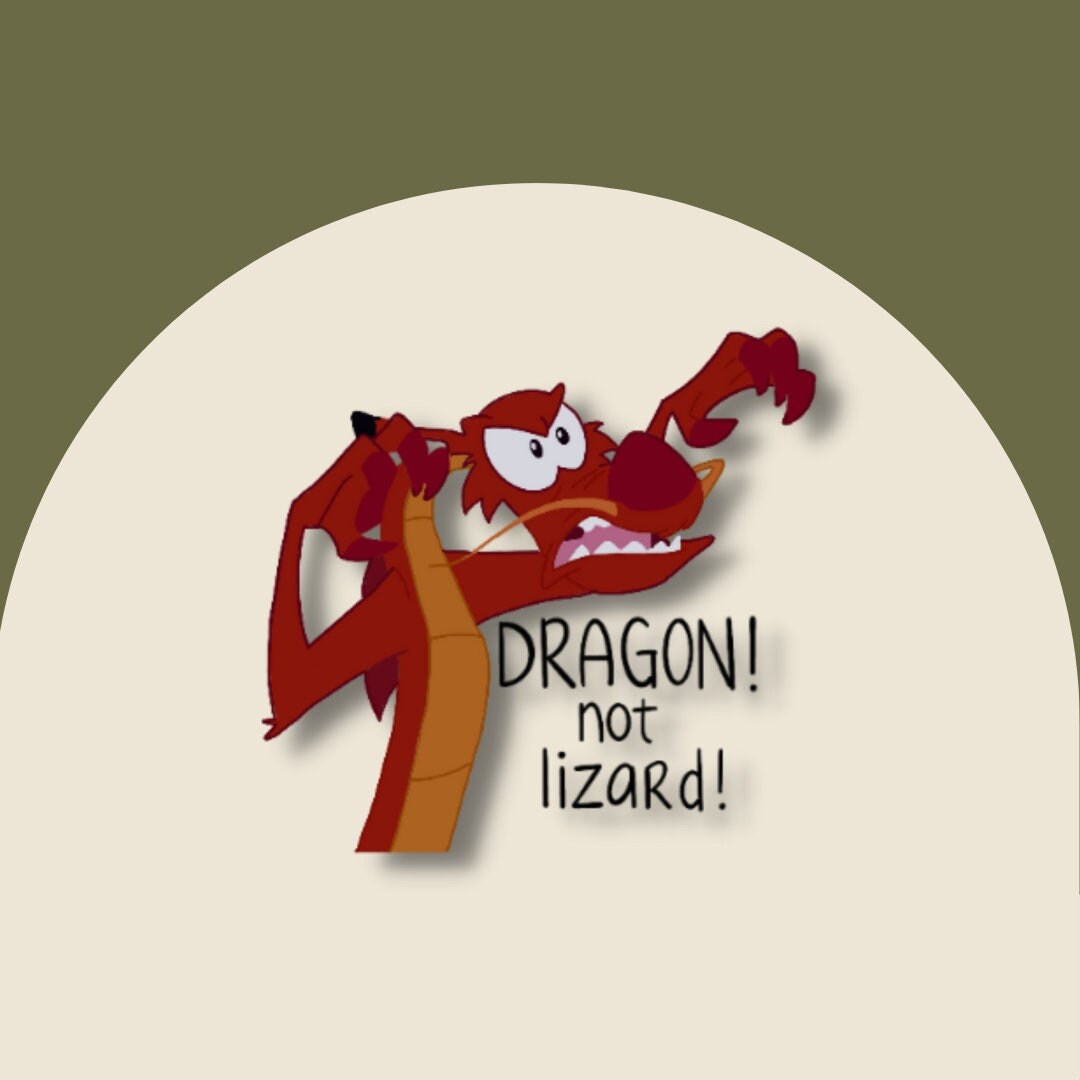 Mulan's Mushu Sticker - Etsy