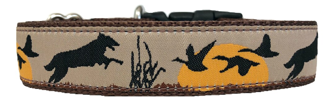 Waterfowl Hunting Ribbon Dog Collar - Etsy