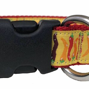 Chili Peppers Ribbon Dog Collar - Etsy