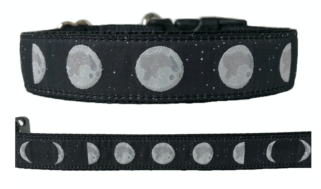 Moon Phases Ribbon Dog Collar - Etsy