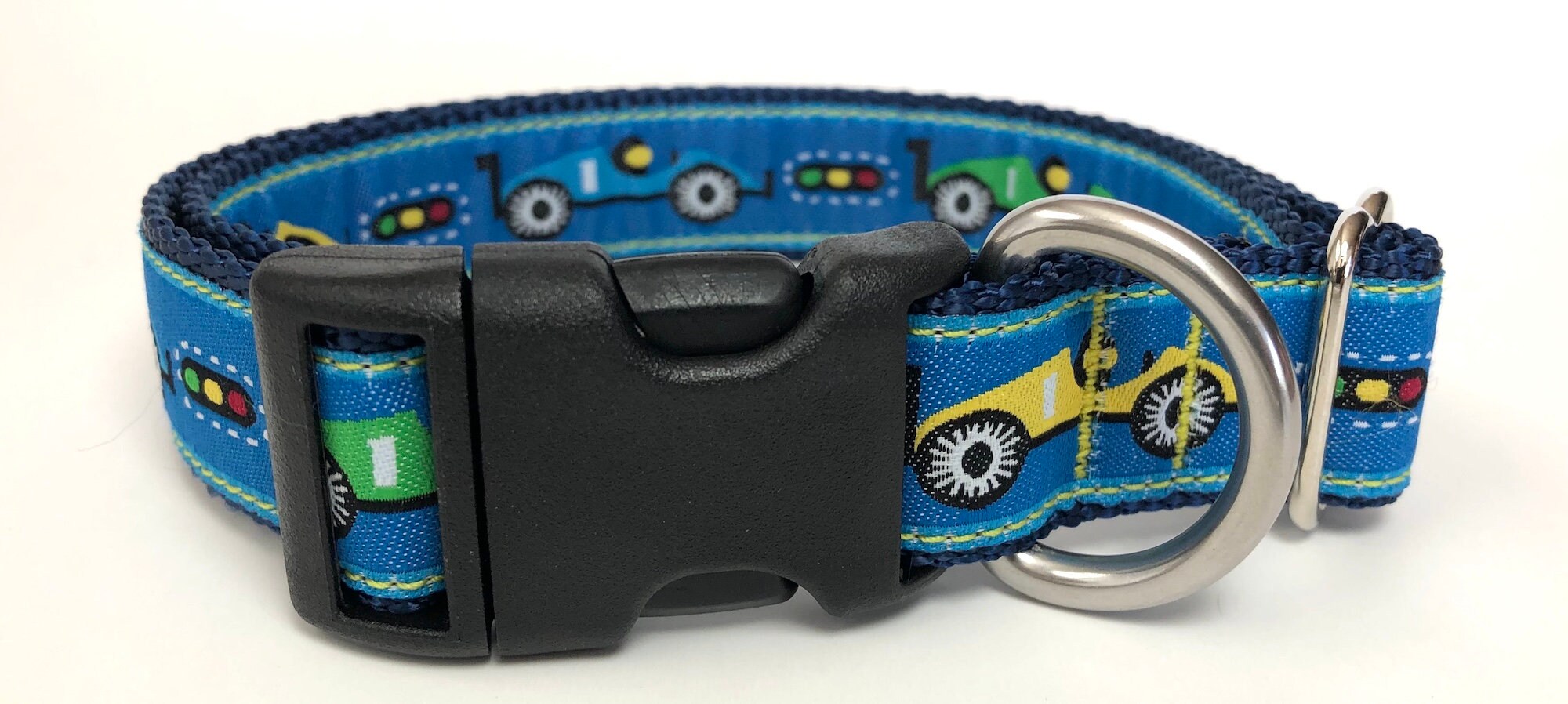 Race Car Ribbon Dog Collar - Etsy