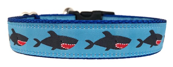 Sharks Ribbon Dog Collar | Etsy