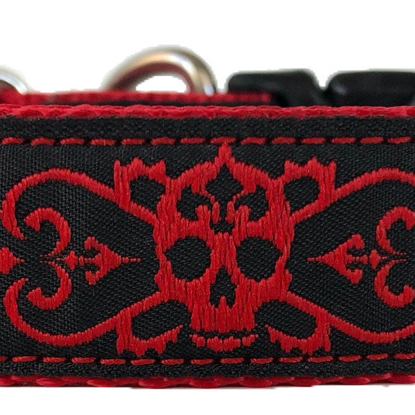 Skull Dog Collar - Etsy