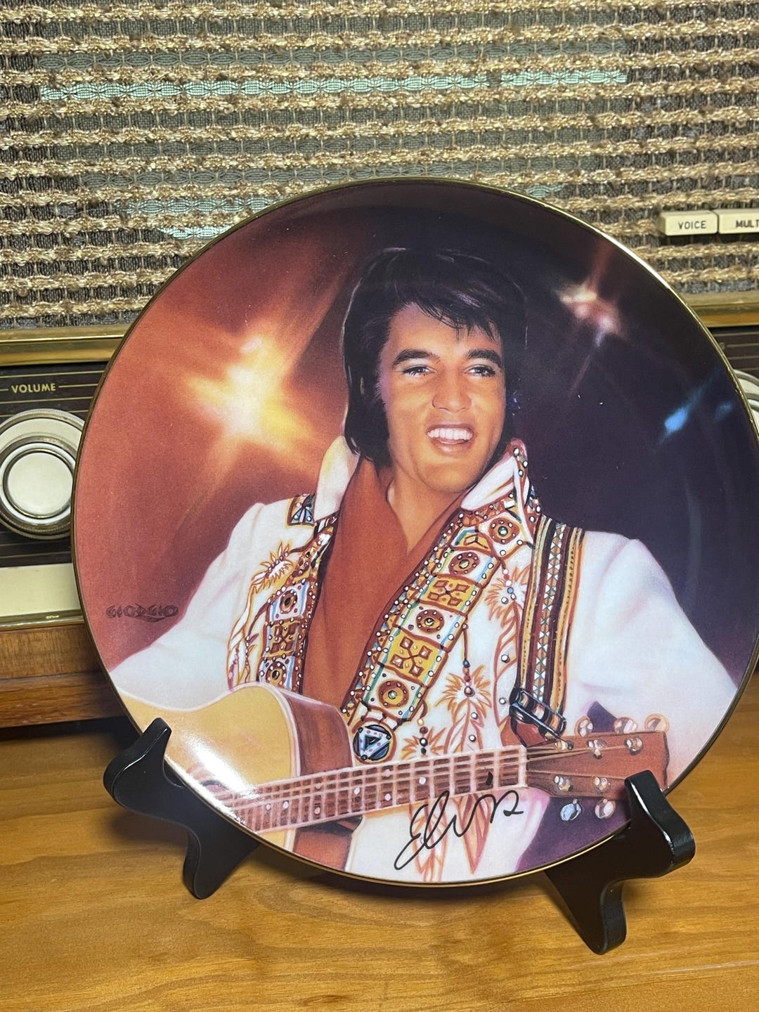 Lot of 3 Elvis Collector Plates , Information on Plates is on Reverse ...