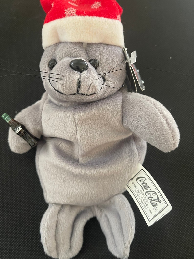 1997 Coca-cola Stuffed Seal - Etsy