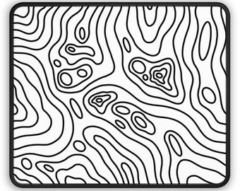 White Topo Desk Mat - Etsy