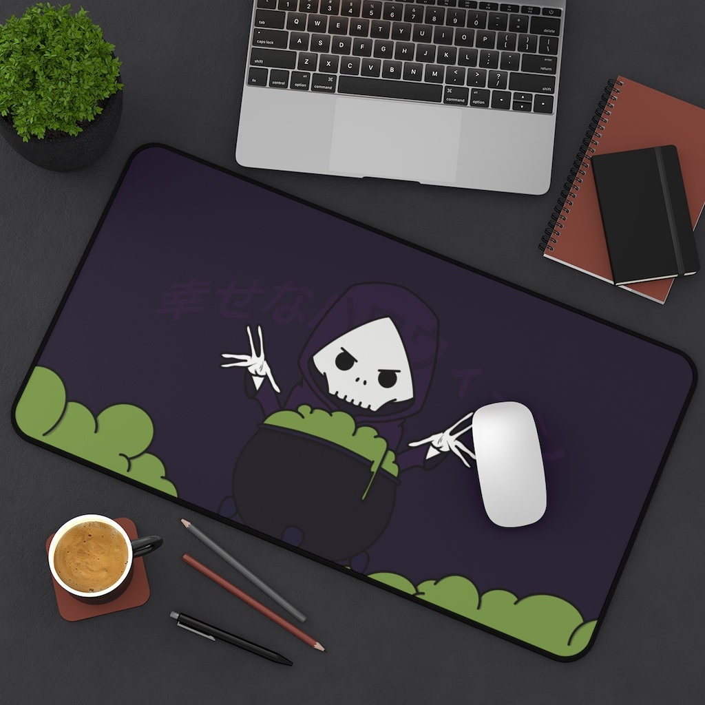 Japanese Halloween Skeleton Desk Mat