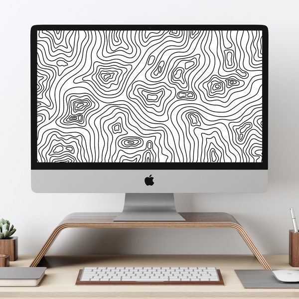 Topographic Desktop Wallpaper - Etsy