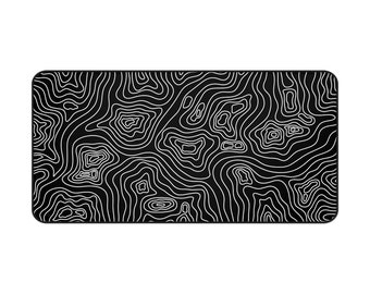 Black Topo Mouse Pad - Etsy