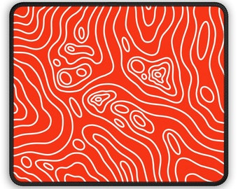 White Topographic Mouse Pad - Etsy