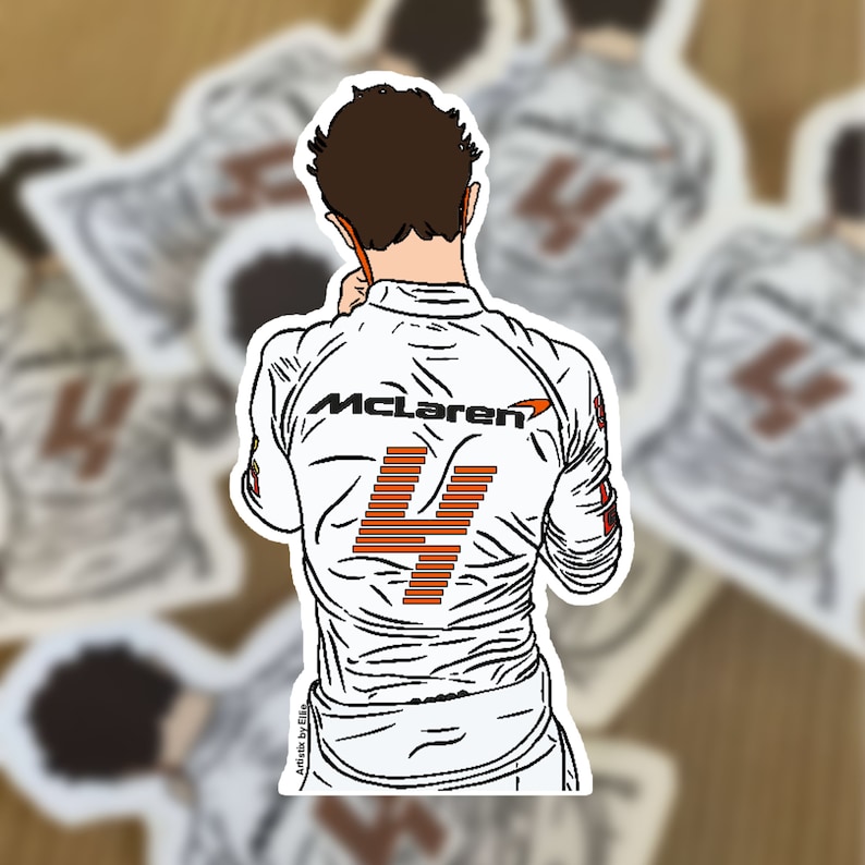 Formula 1 Sticker Lando Norris - Etsy