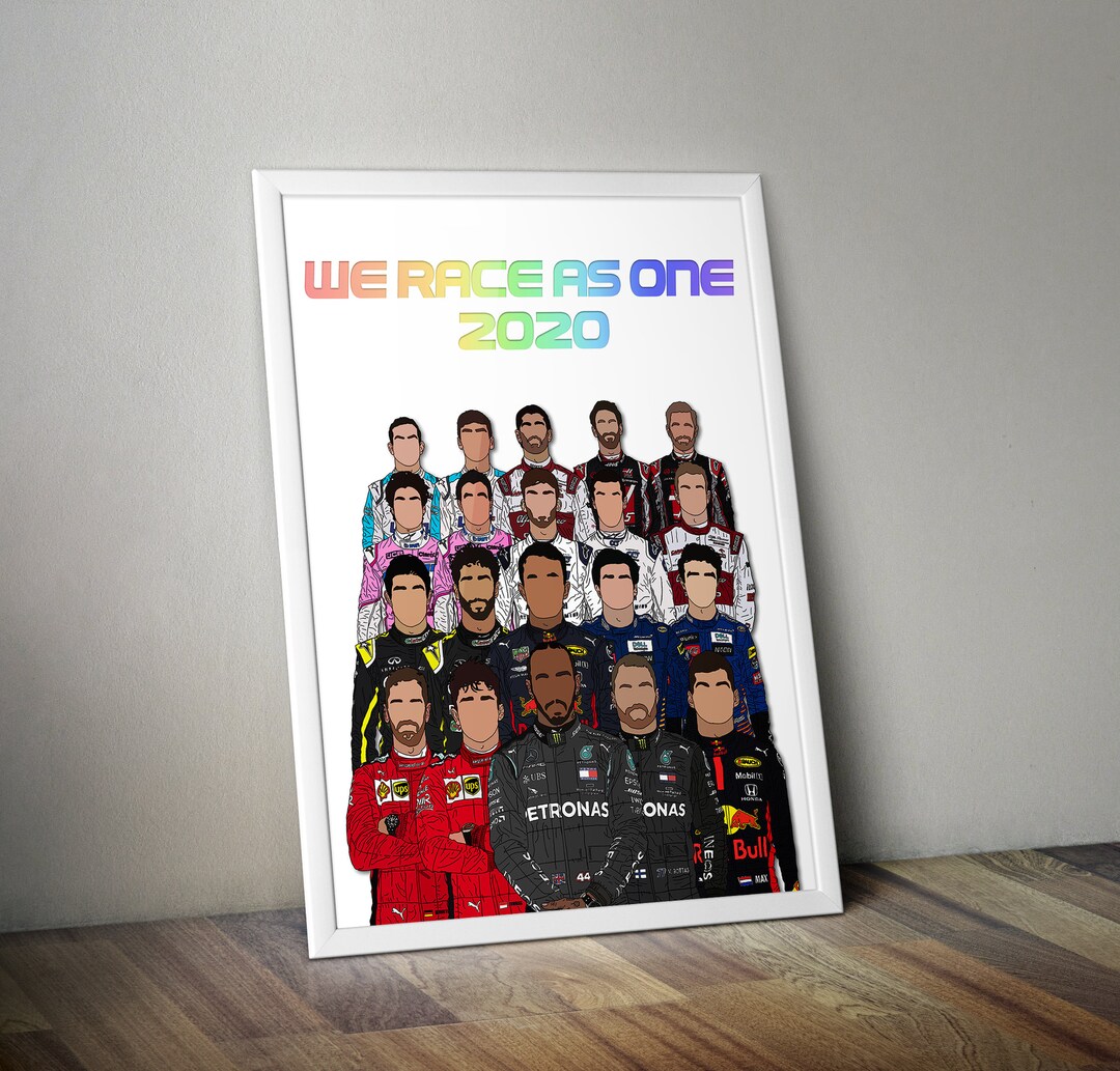 Formula 1 - Poster 2020 Driver Lineup - Etsy