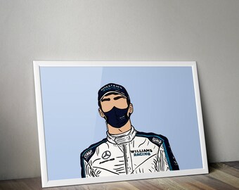 Lewis Hamilton & George Russell F1 Poster, 16 X 24 Ferrari Formula 1 ...