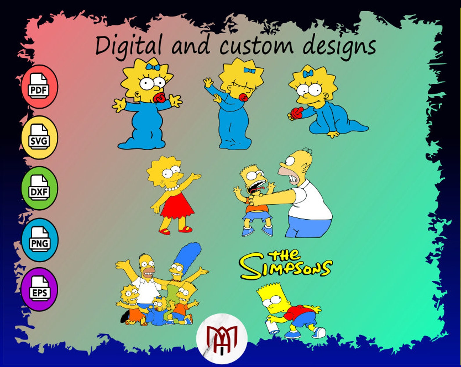 The Simpsons Svg, The Simpsons Bundle SVG, Bart Simpson Svg, Lisa ...