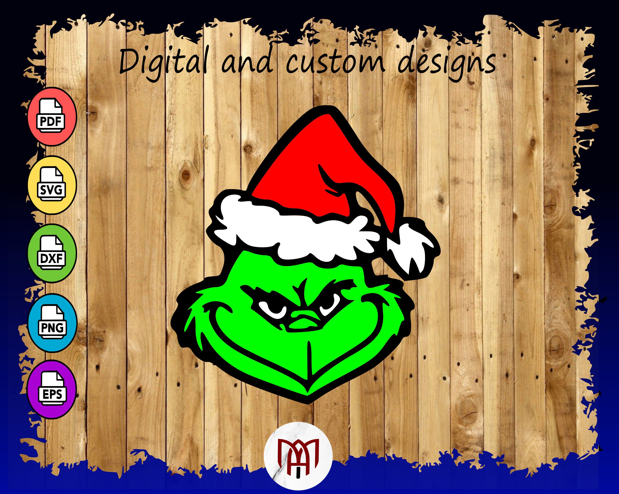 Grinch SVG, Grinch PNG, Grinch Head SVG, Cricut, Cut File, Designs for ...