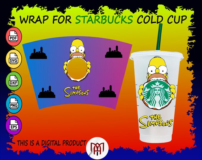 The Simpsons Svg, Homer Simpsons Svg, Starbucks Full Wrap SVG ...