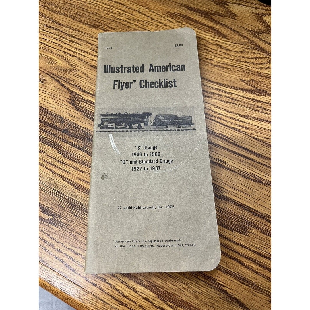 Illustrated AMERICAN FLYER Train Checklist 1975 Ladd Publications, Inc ...