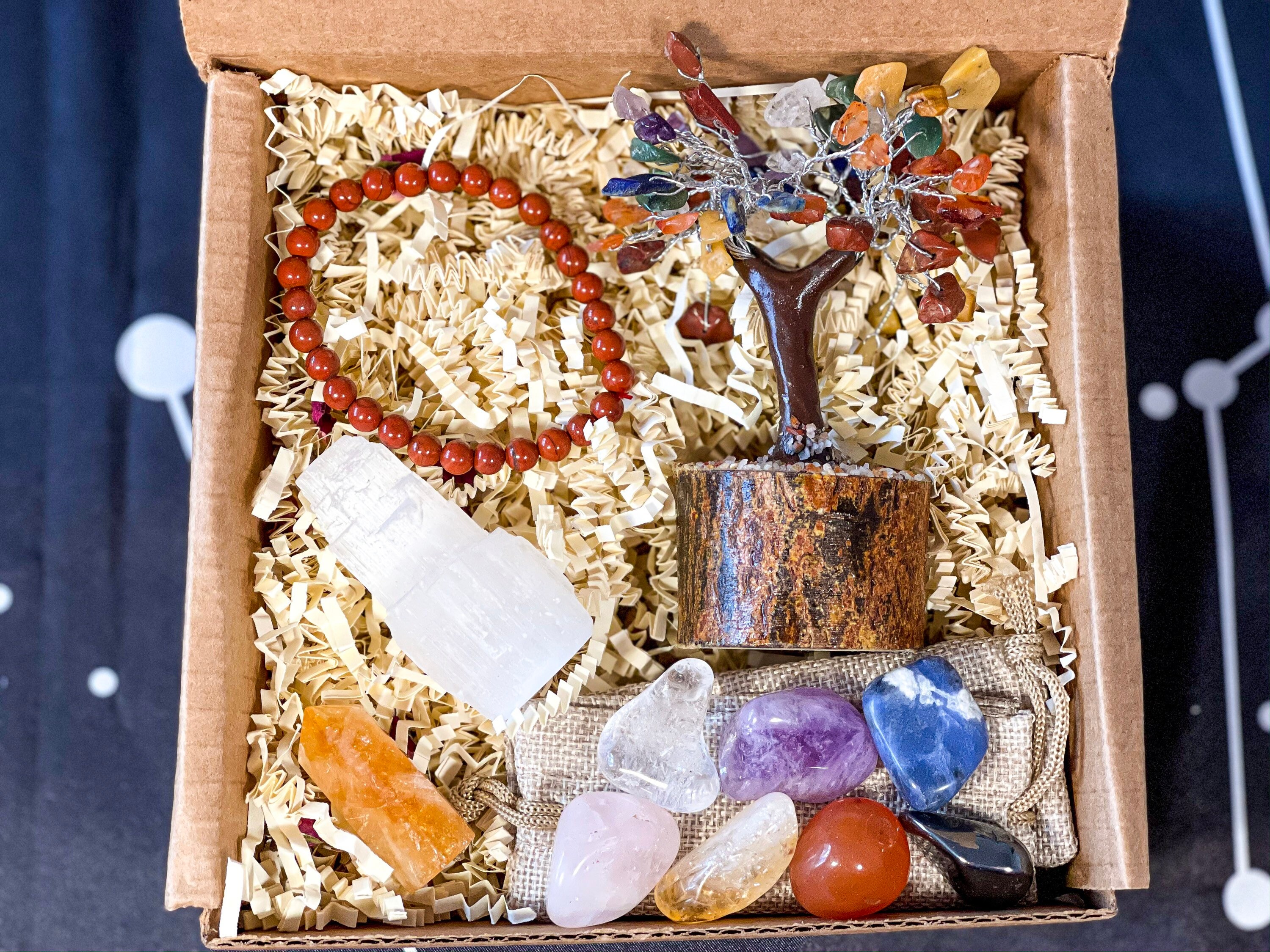 Chakra Crystal Set Beginners Crystal Box Chakra Set | Etsy