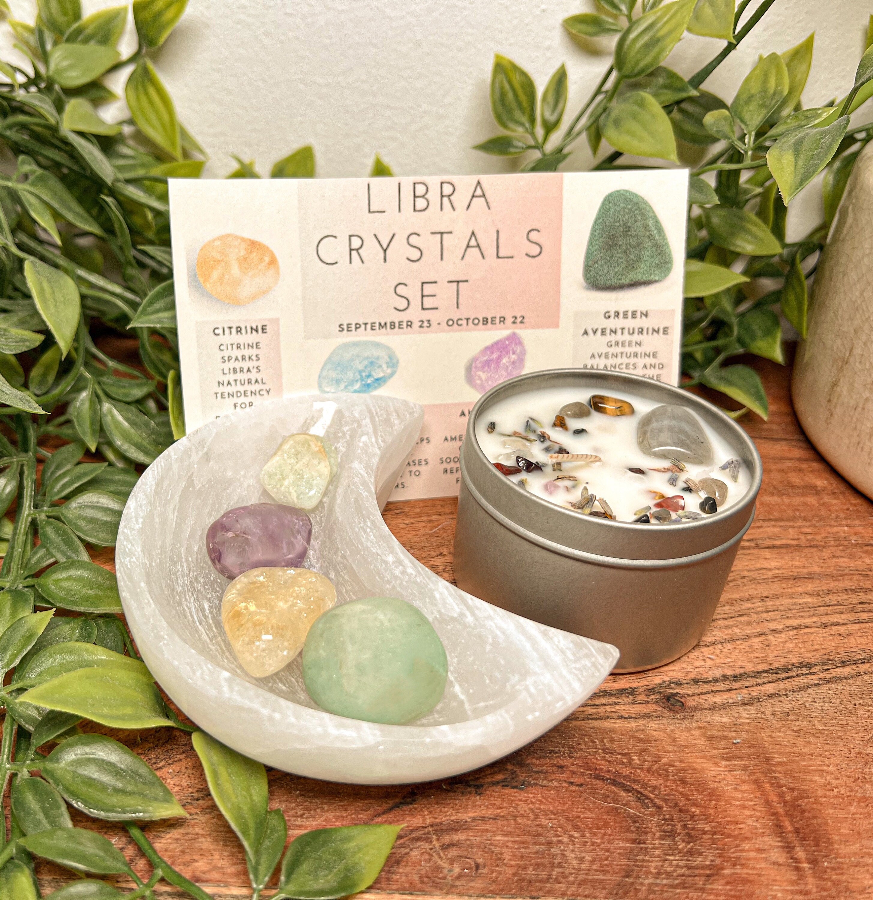 Libra Crystals Set Libra Crystals Gift Box Libra Stones - Etsy