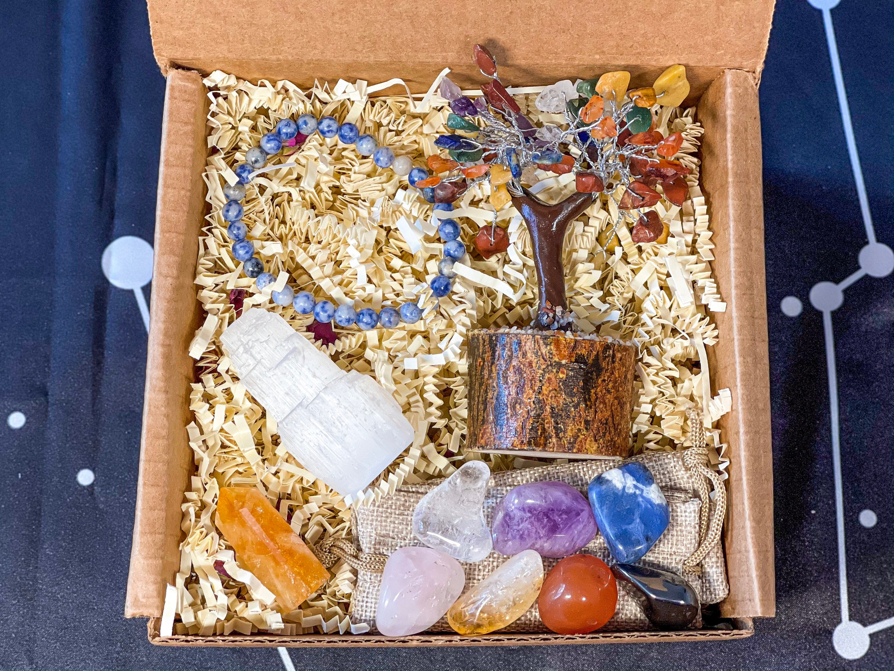 Chakra Crystal Set Beginners Crystal Box Chakra Set | Etsy