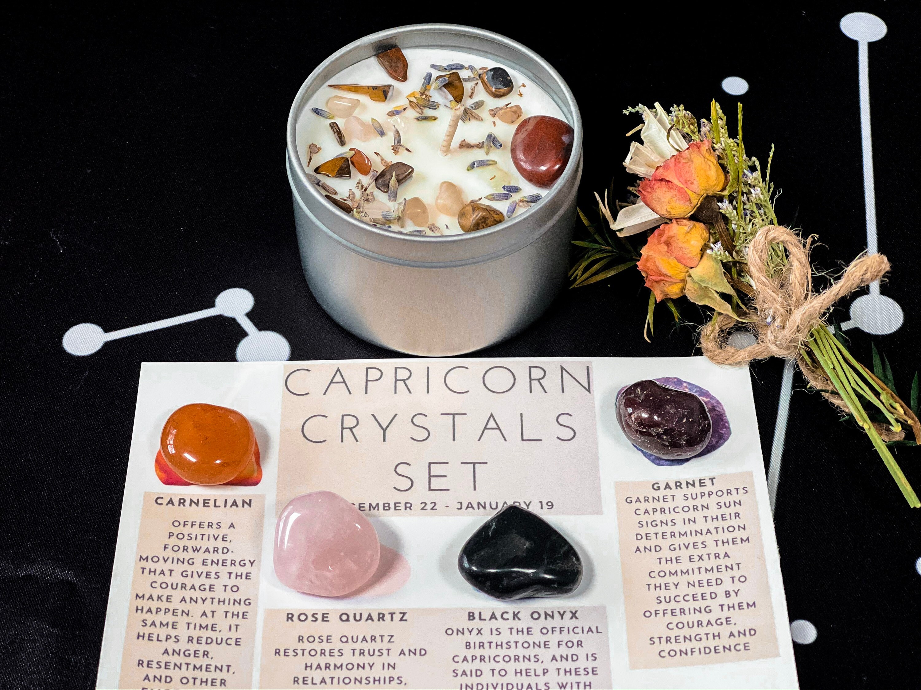 Capricorn Crystal Box, Capricorn Crystals Set, Capricorn Stones Kit ...