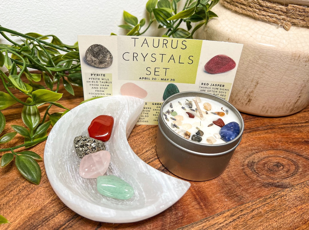 Taurus Crystals Set, Taurus Stones, Crystal Set Taurus, Tauruscrystal Box, Taurus Gemstones ...